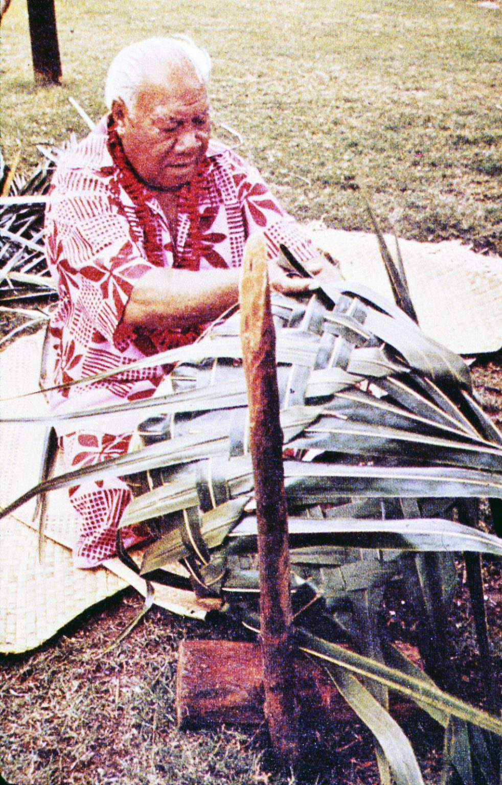 Pasi weaves coconut basket - PCC Legacy